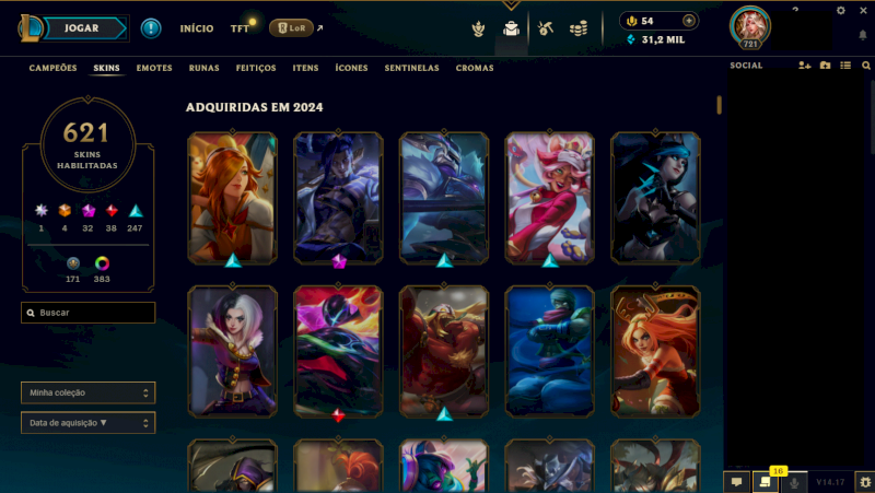 Desapego Games - League of Legends (LOL) > Conta lol main Ahri com mais ...