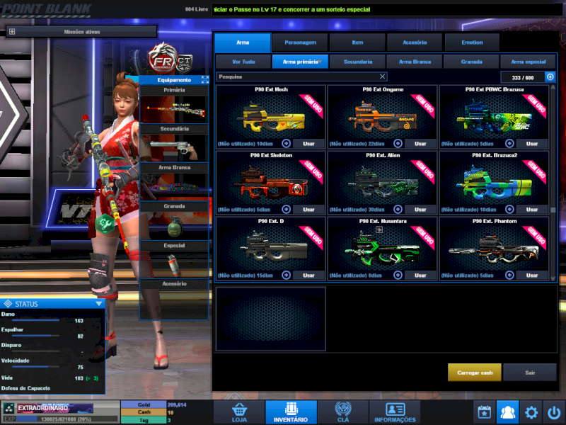 Desapego Games - Point Blank > Conta Point Blank skin antigas com passe ...