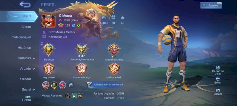Desapego Games - Mobile Legends > Conta desde 2016, Nvl Celestial 119 ...