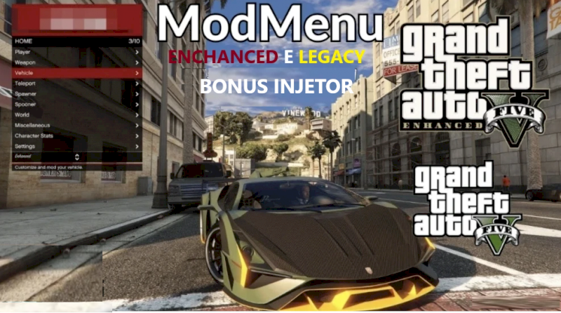 Desapego Games - GTA > Gta 5 Mod Menu Online Atualizado 2025 ...