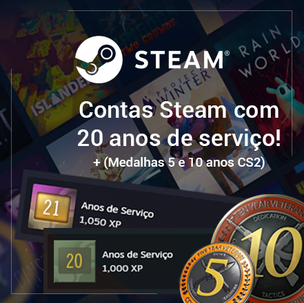 Desapego Games - Steam > Steam contas 20 anos (2003 - 2004)