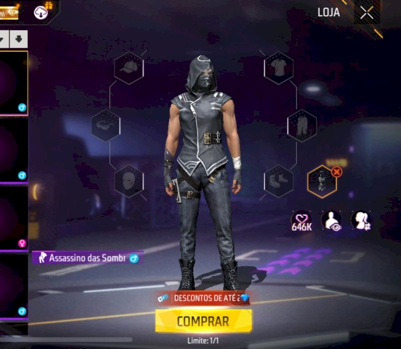 Desapego Games - Free Fire (FF) > Ninja preto e ninja branco via id