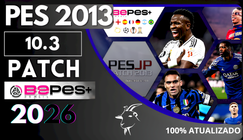 Desapego Games - PES > Bepes+Plus 2026 Para Pes 2013 Pc