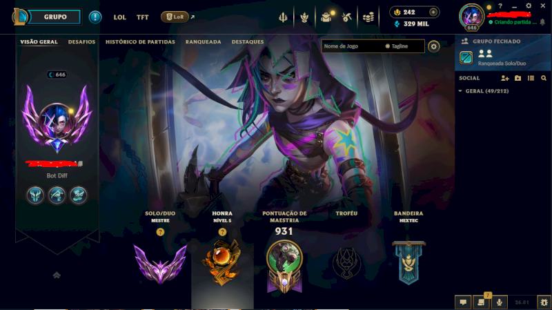 Desapego Games - League of Legends (LOL) > conta de lol atualmente esta ...