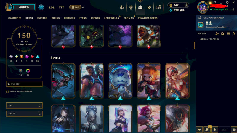 Desapego Games - League of Legends (LOL) > conta de lol atualmente esta ...