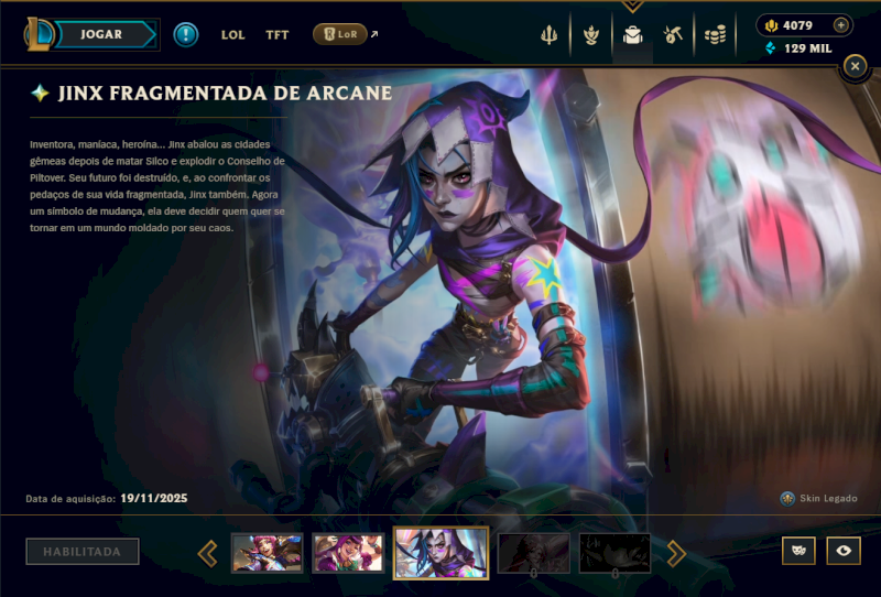 Desapego Games - League of Legends (LOL) > Conta 2013 | Jinx ...