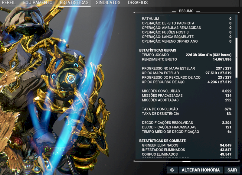 Desapego Games - Warframe > CONTA WARFRAME MR 20 END GAME 4K DE PLATINA ...