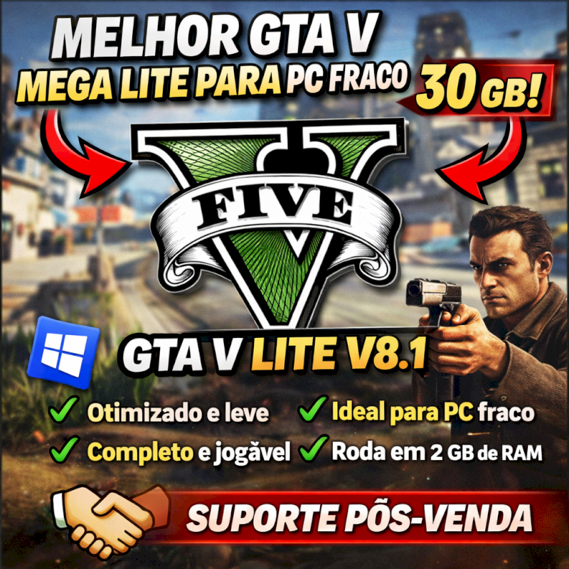 Desapego Games - GTA > MELHOR GTA V MEGA LITE PARA PC FRACO DE 2 GB DE ...