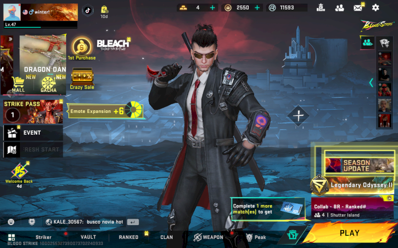 Desapego Games - Blood Strike > CONTA DE BLOOD STRIKE COM KARAMBIT ...