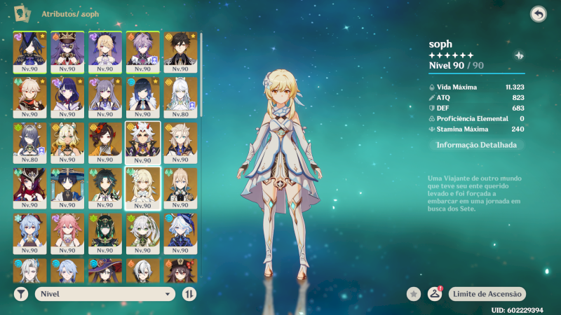 Desapego Games - Genshin Impact > Conta lvl 60 35 personagem 5 estrela ...