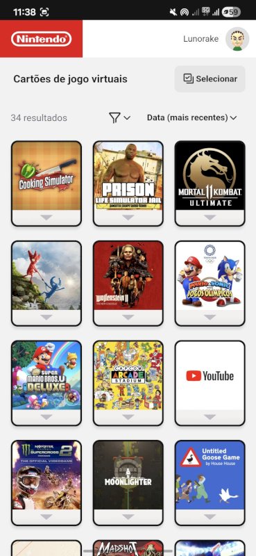 Desapego Games - Nintendo > Conta Switch